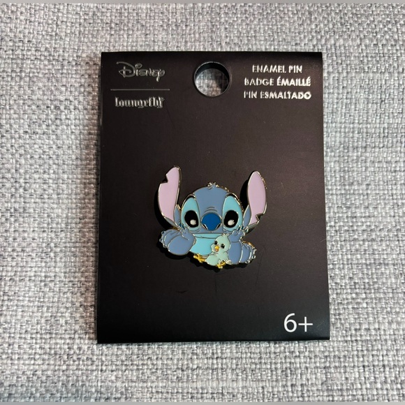 Accessories | Loungefly Disney Lilo Stitch Stitch With Blue Bird Enamel ...